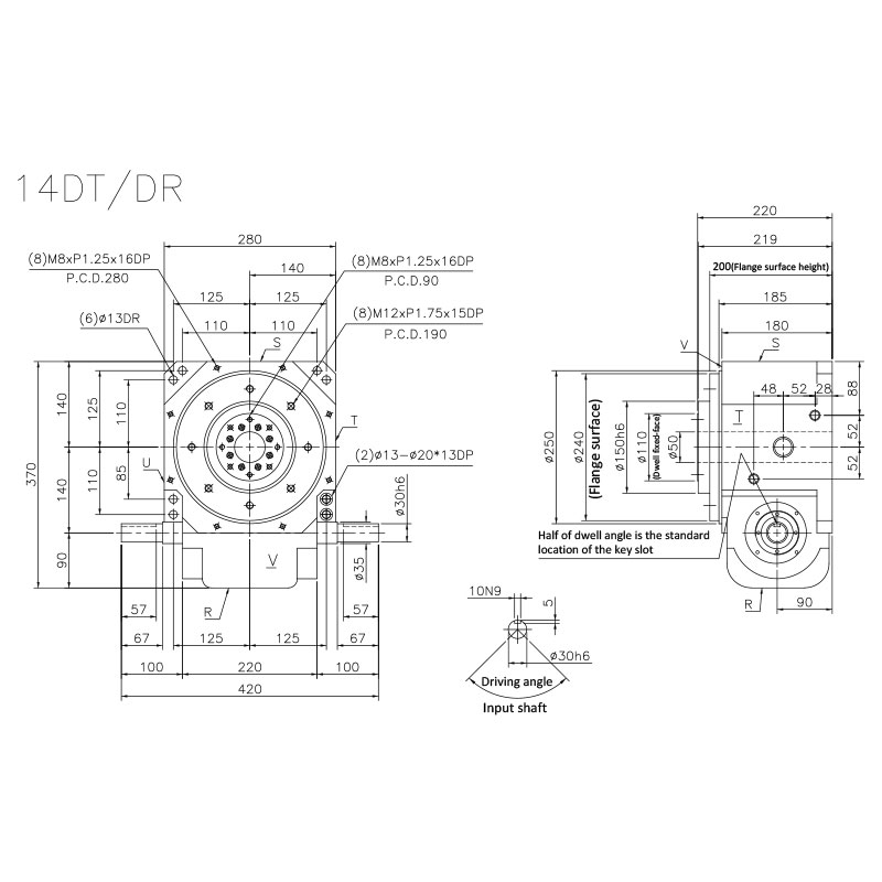 14DT - TE-SHIN Precision Technology- Best rotary indexing table supplier